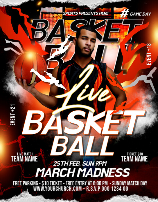 BASKETBALL FLYER Template | PosterMyWall
