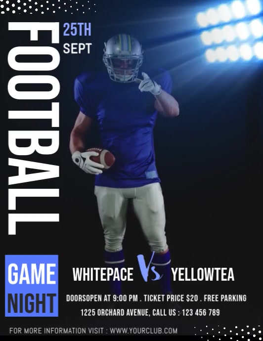 football soccer match flyer Template | PosterMyWall