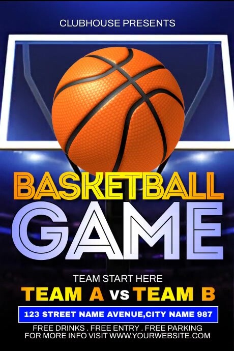 Basketball Game Ads Template | PosterMyWall