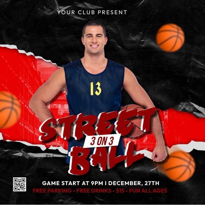 Basketball Game Ads Template | PosterMyWall