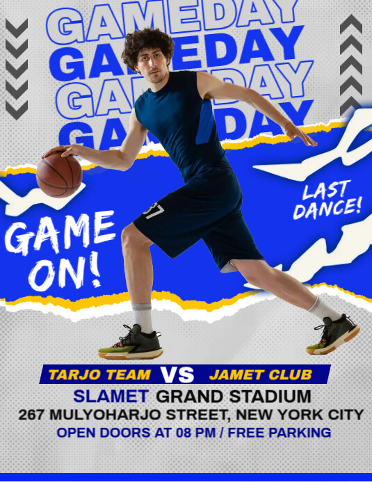 Basketball Game Day Template | PosterMyWall