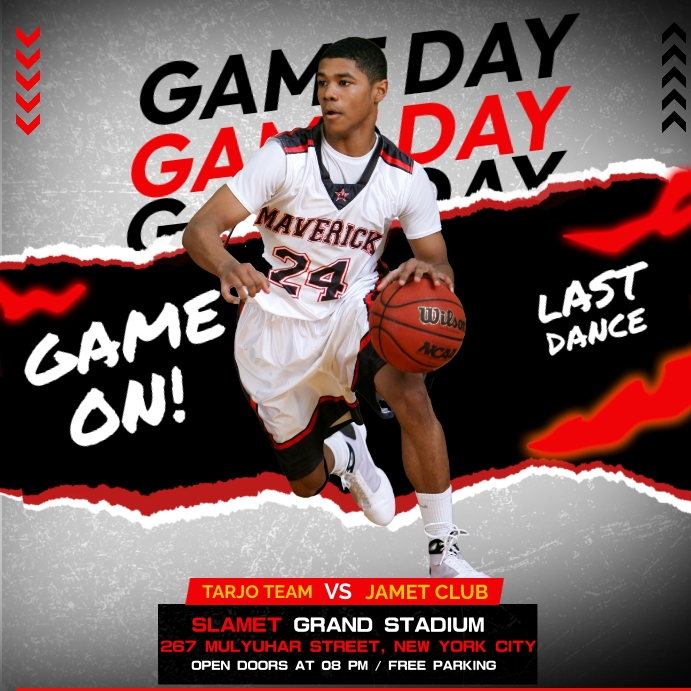 Copy of Basketball Game Day Template | PosterMyWall
