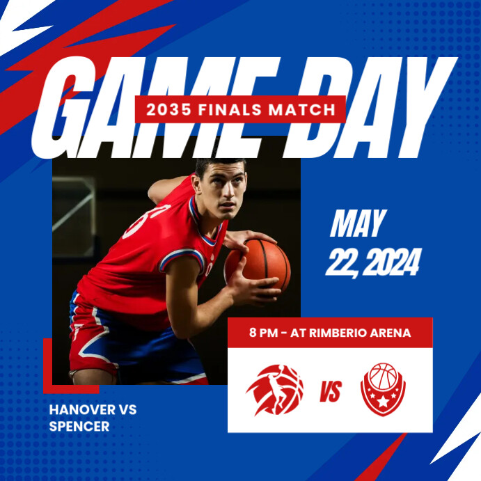 basketball game day template | PosterMyWall
