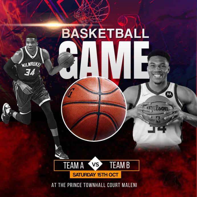 Copy of basketball game | PosterMyWall