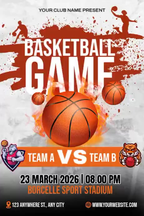 Basketball Game Template | PosterMyWall