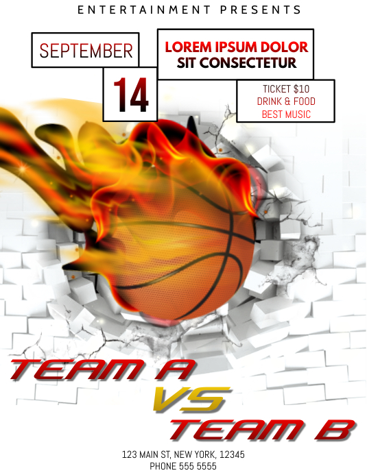 Copy of BASKETBALL GAME | PosterMyWall