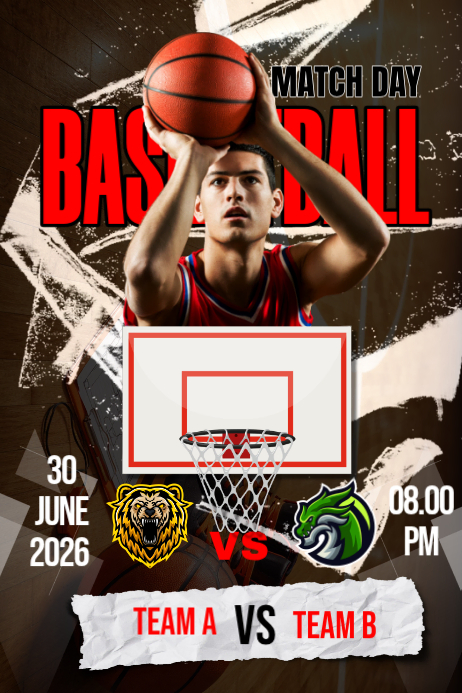 Plantilla de Basketball Game Event | PosterMyWall