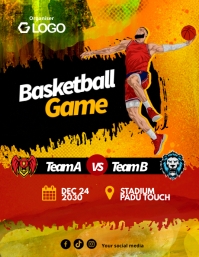 basketball game day Template | PosterMyWall