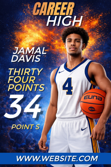Basketball Highlight Poster Template | PosterMyWall