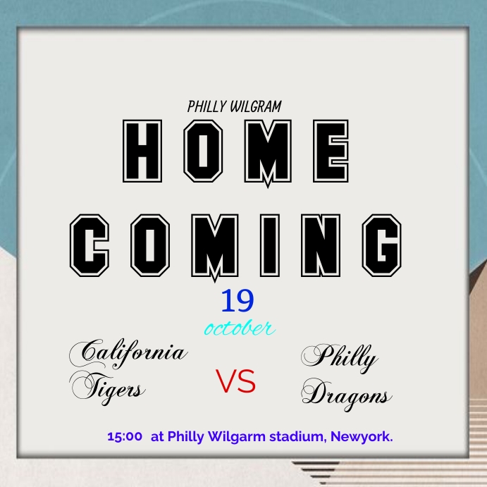 Plantilla de BASKETBALL HOMECOMING MATCH FLYER | PosterMyWall