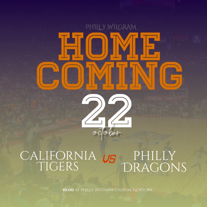 Copy of BASKETBALL HOMECOMING MATCH FLYER | PosterMyWall