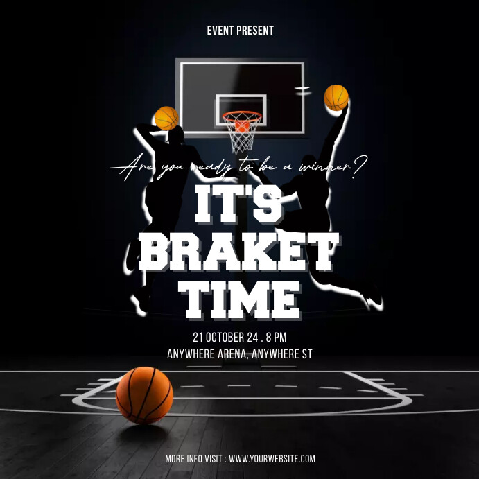 Basketball Instagram Post Event Template | PosterMyWall