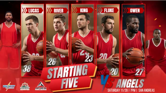 Basketball Line Up Template | PosterMyWall