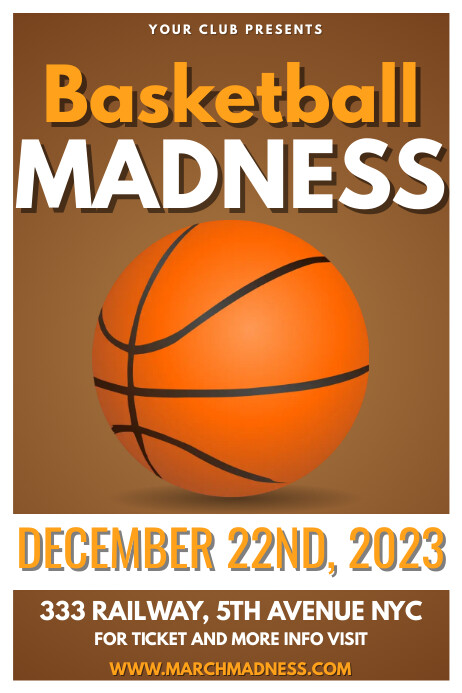 Basketball Madness Template | PosterMyWall