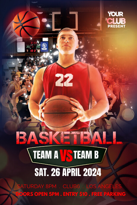 Basketball Mandness Flyer Template | PosterMyWall