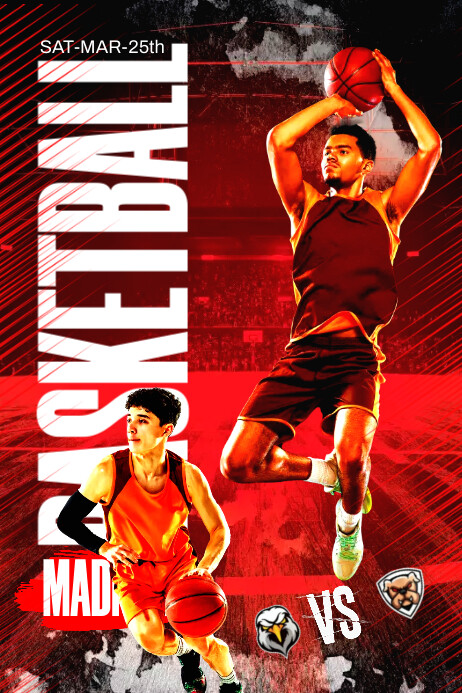 Basketball Mandness Flyer Template | PosterMyWall