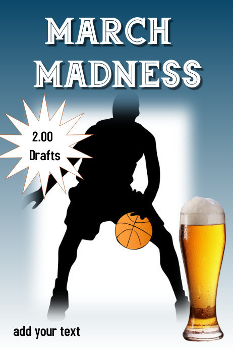 BASKETBALL MARCH MADNESS Template | PosterMyWall