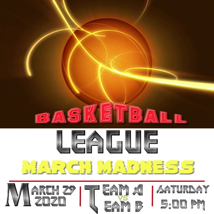 Copy of basketball March Madness | PosterMyWall