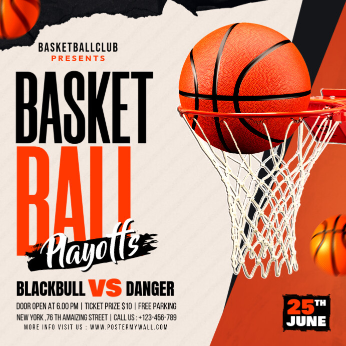 Copy of Basketball march madness template | PosterMyWall