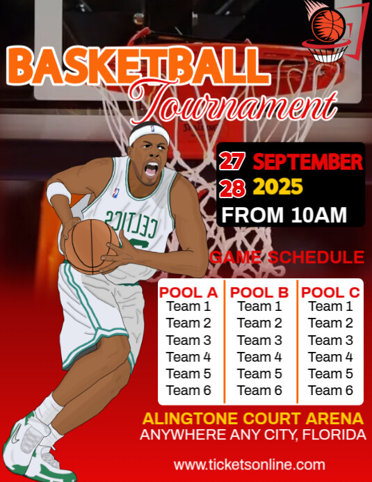 Basketball Match Ad | PosterMyWall