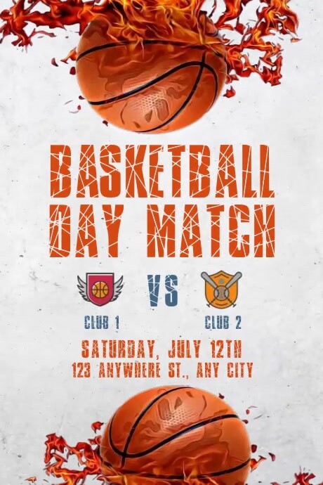 Basketball Match Template | PosterMyWall