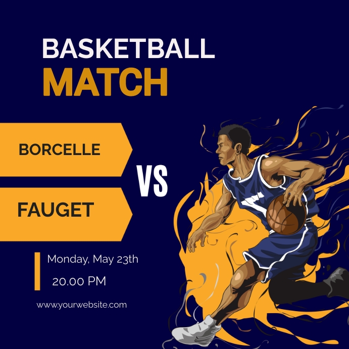basketball match Template | PosterMyWall