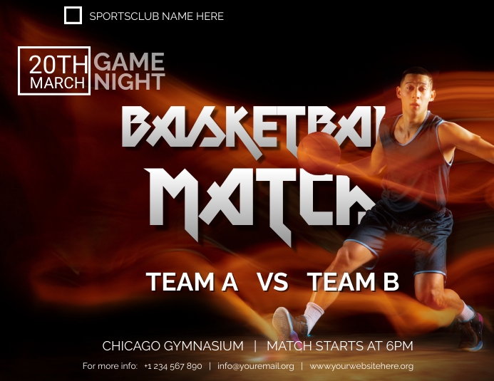 Brosur Pertandingan Basket Templat | PosterMyWall