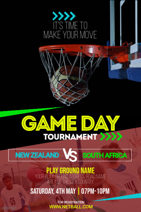 Copy of Basketball Match Template | PosterMyWall