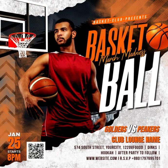 Basketball Matchday Flyer Template | PosterMyWall