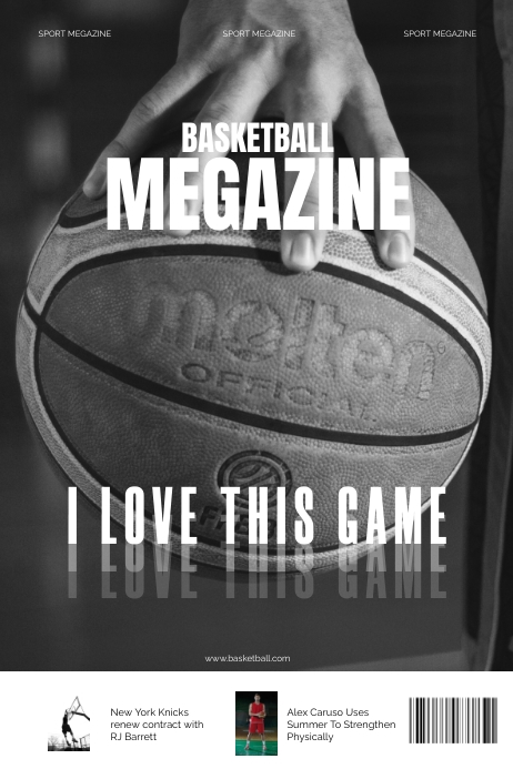Basketball Megazine Template | PosterMyWall