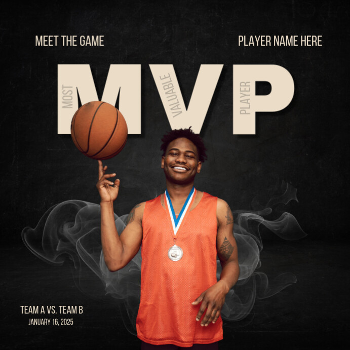 Basketball MVP Template | PosterMyWall