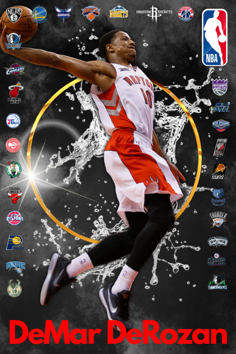 Basketball Player Poster Template | PosterMyWall