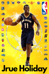 Basketball Player Poster Template | PosterMyWall