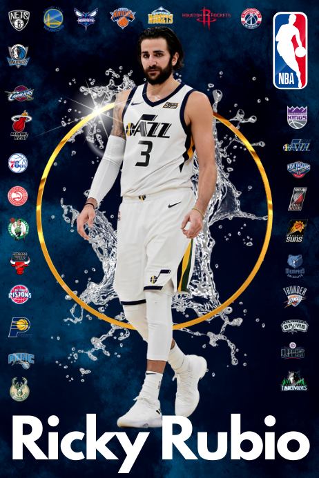 Basketball Player Poster Template | PosterMyWall