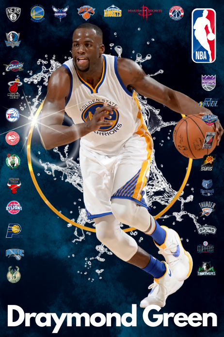 Basketball Player Poster Template | PosterMyWall