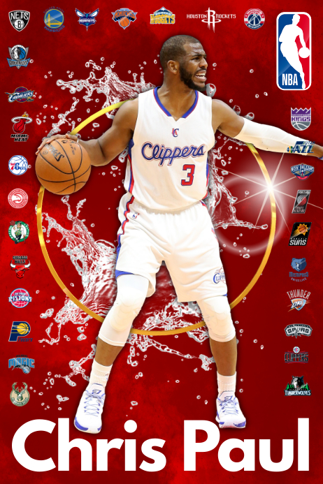 Basketball Player Poster Templat | PosterMyWall