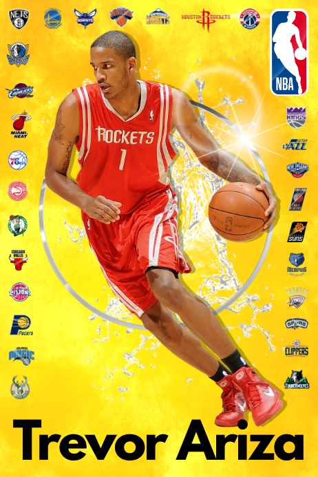 Basketball Player Poster Template | PosterMyWall