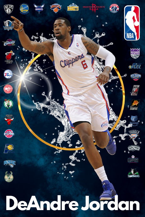 Basketball Player Poster Template | PosterMyWall