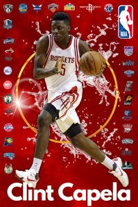 Basketball Player Poster Template | PosterMyWall