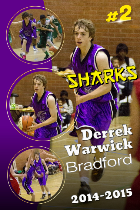 Basketball Player Poster Template | PosterMyWall