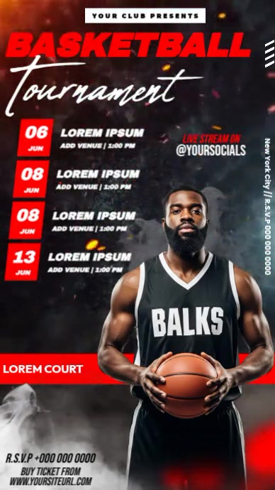 Copy of Basketball Player Profile Reels | PosterMyWall