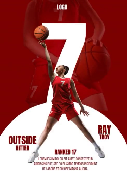 basketball players game ranking sports poster Template | PosterMyWall