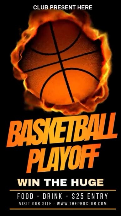 Basketball Playoff Template | PosterMyWall