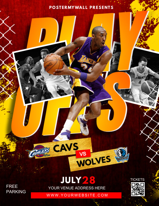 basketball playoffs Template | PosterMyWall