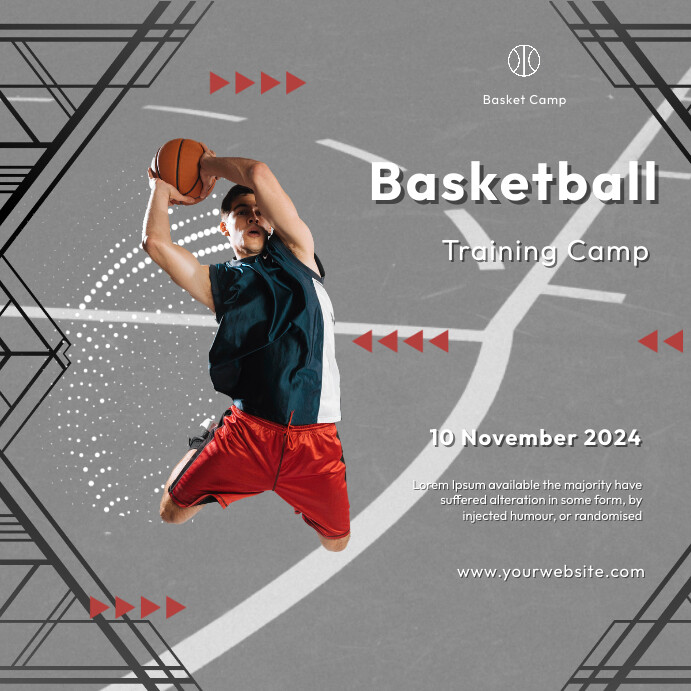 Plantilla de Basketball Poster | PosterMyWall