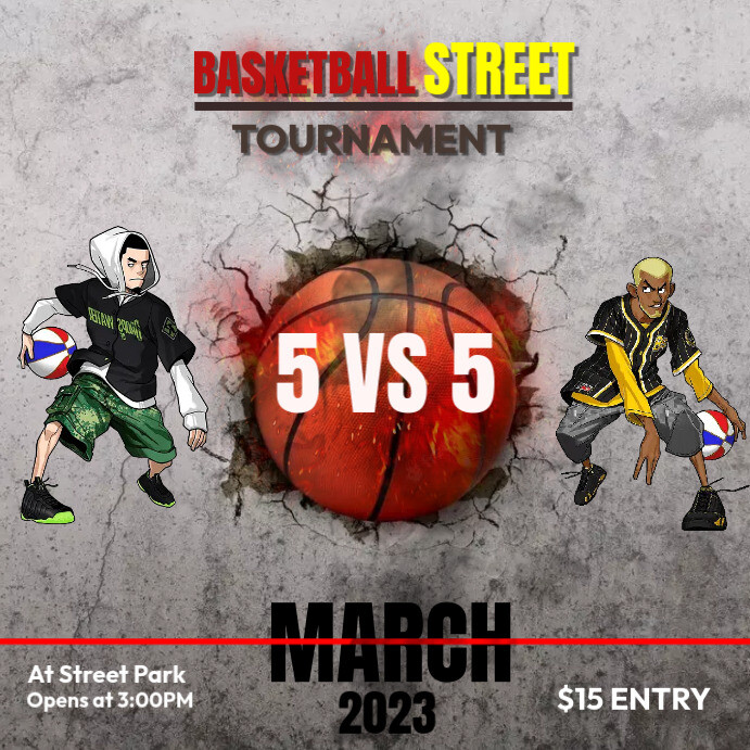 basketball poster Template | PosterMyWall