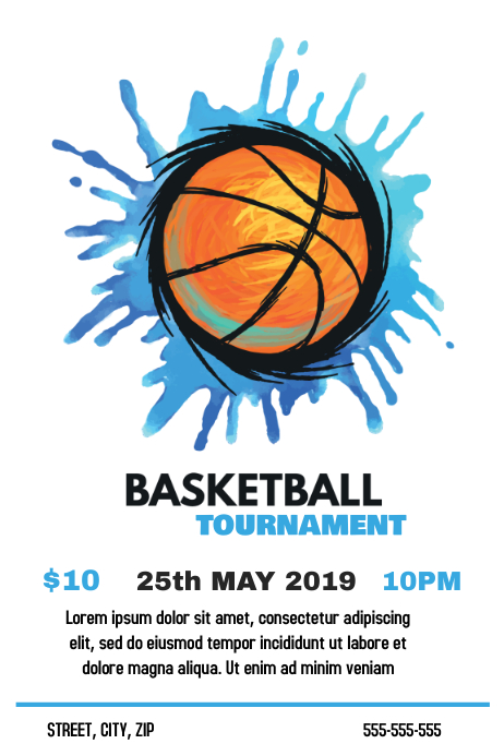 basketball poster Template | PosterMyWall