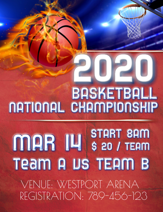 Basketball Poster Template | PosterMyWall