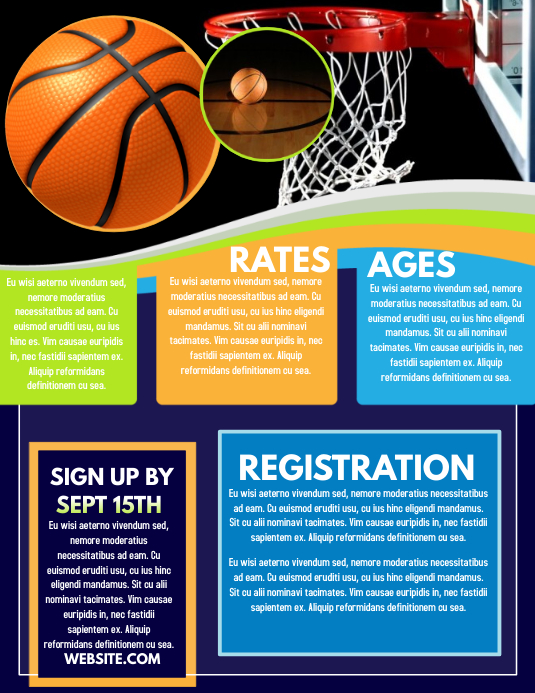 Copy of Basketball | PosterMyWall