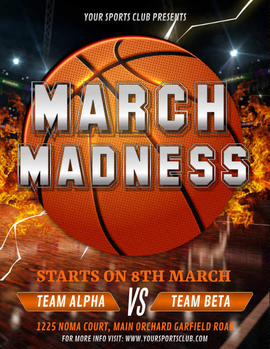 Basketball Posters, March Madness,tournaments Template | PosterMyWall